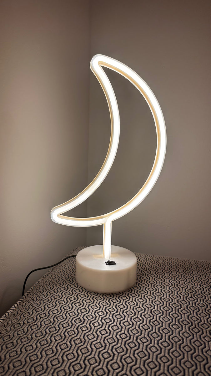Crescent Moon LED Table Light – Happy Street