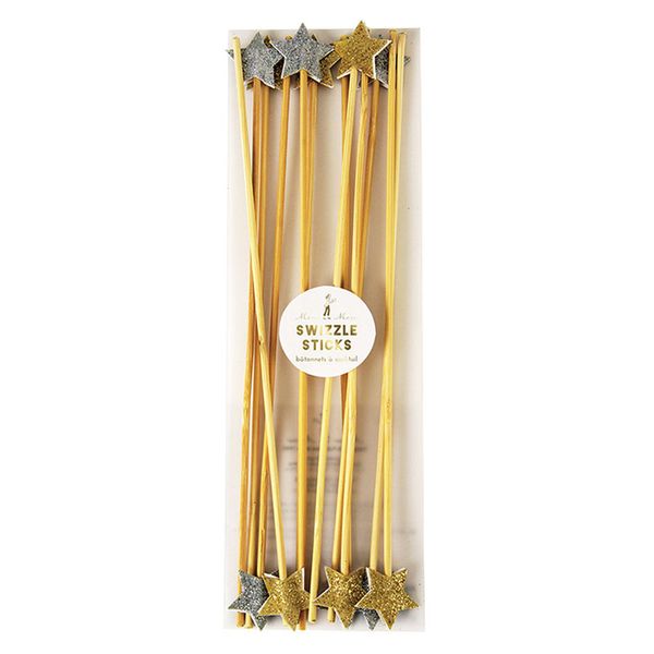 Gold & Silver Star Party Sticks – Happy Street